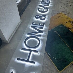 3d Laser Cut Sign |office Decor | Office 3D Led | Business Sign |3D ...