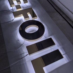 3d Sign, Logo, Office Decor, 3D Gold Sign, Business Sign, 3D Lobby Sign ...