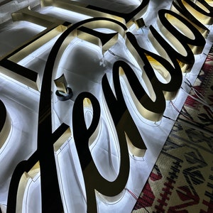 3d Laser Cut Sign, Office Decor, Office 3D Led, Business Sign, 3D Lobby ...