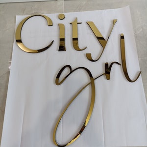 3d Sign, 3d Logo, Office Gold Sign, 3D Gold Sign, Business Sign, 3D ...