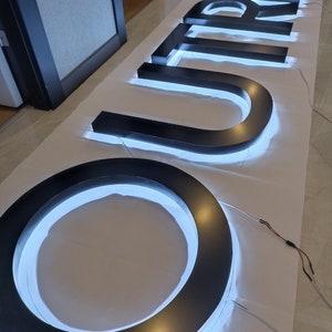 3d Laser Cut Sign |office Decor | Office 3D Led | Business Sign |3D ...