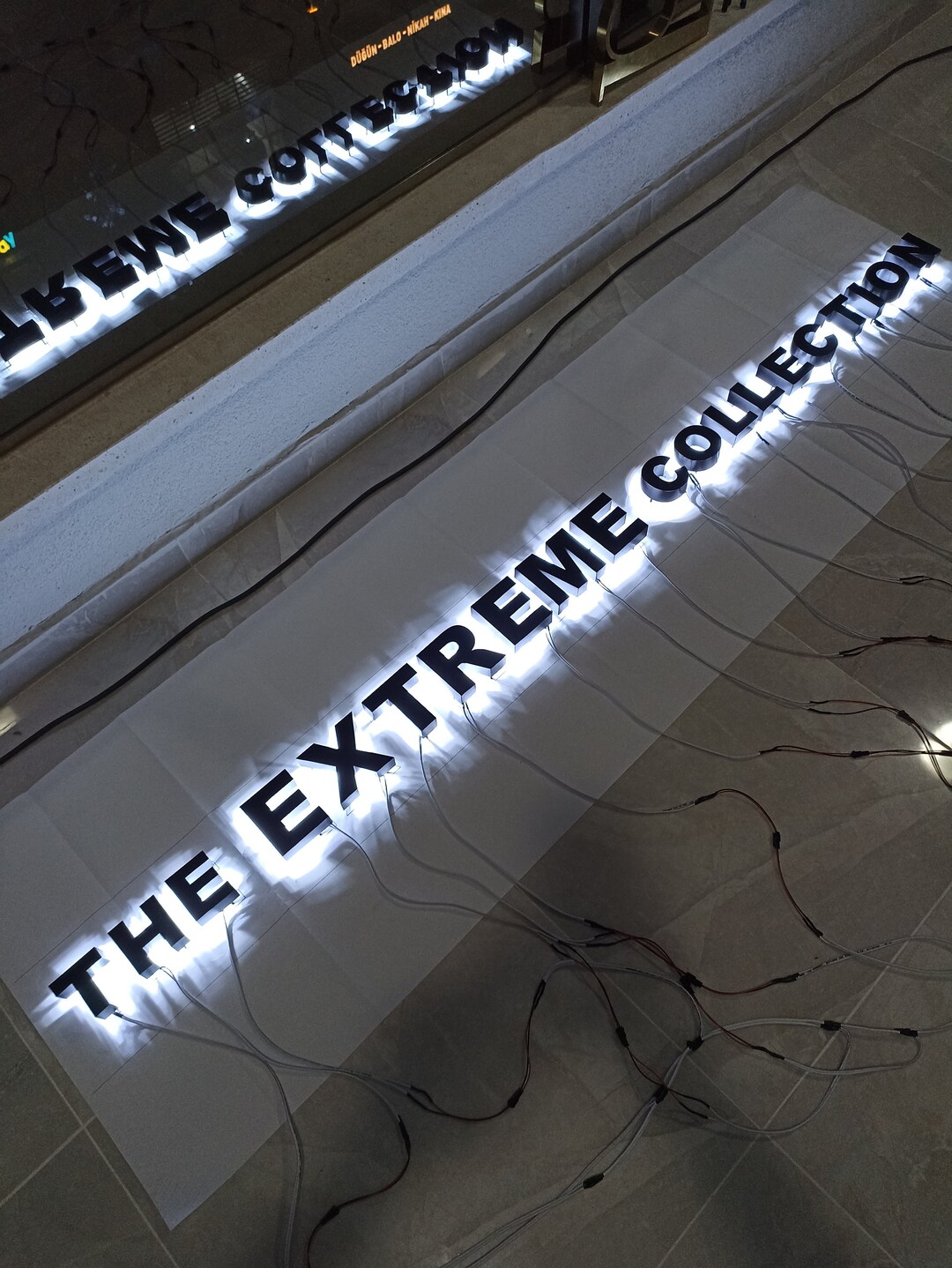 3d Laser Cut Sign office Decor Office 3D Led Business Sign 3D Lobby ...