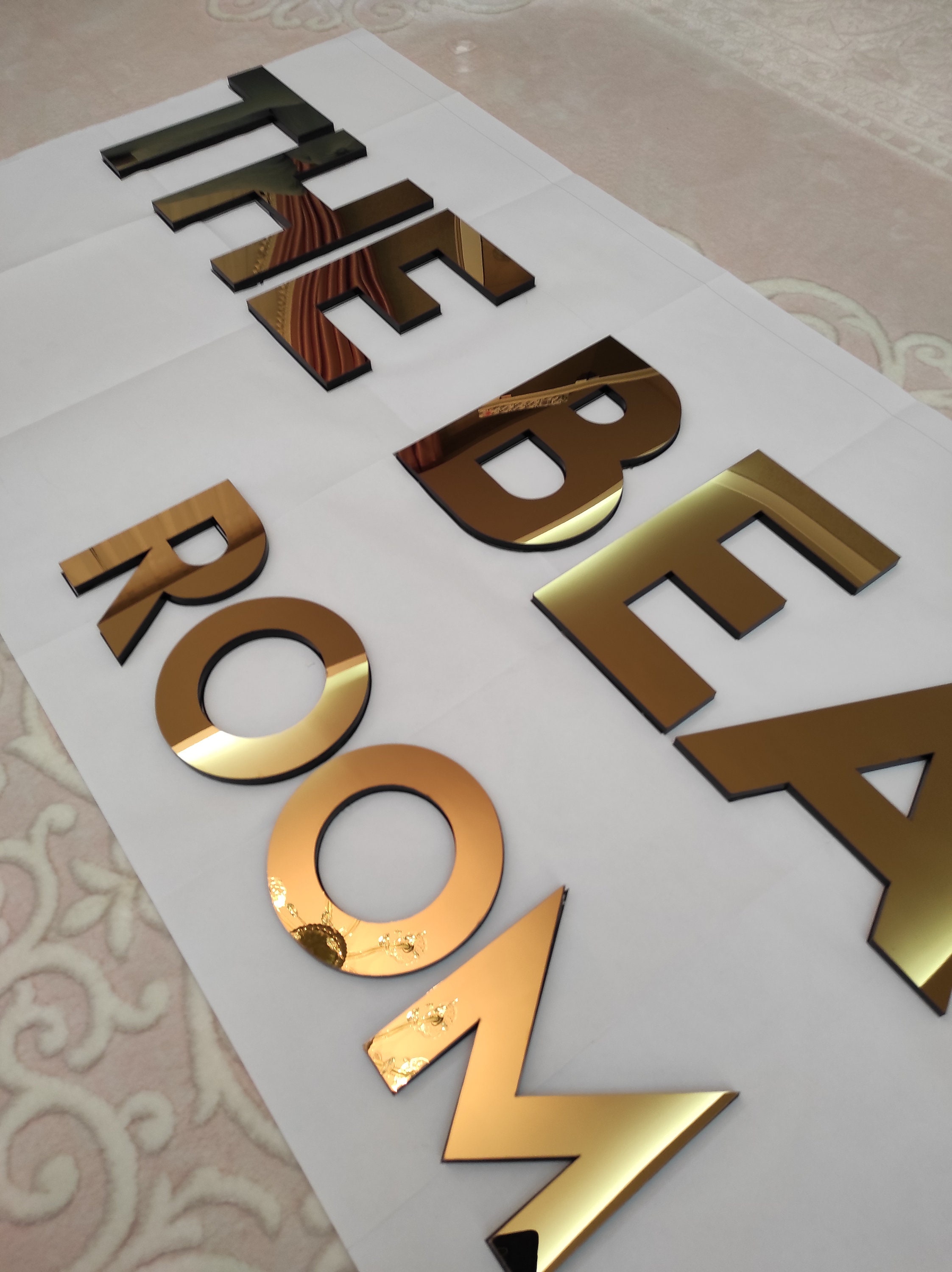 3d Backlit Sign 3d Logo 3D Gold Sign 3D Silver Sign - Etsy
