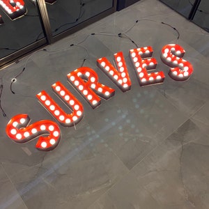 Handcrafted Marquee Letter Sign - Business & Party Decor, Custom ...