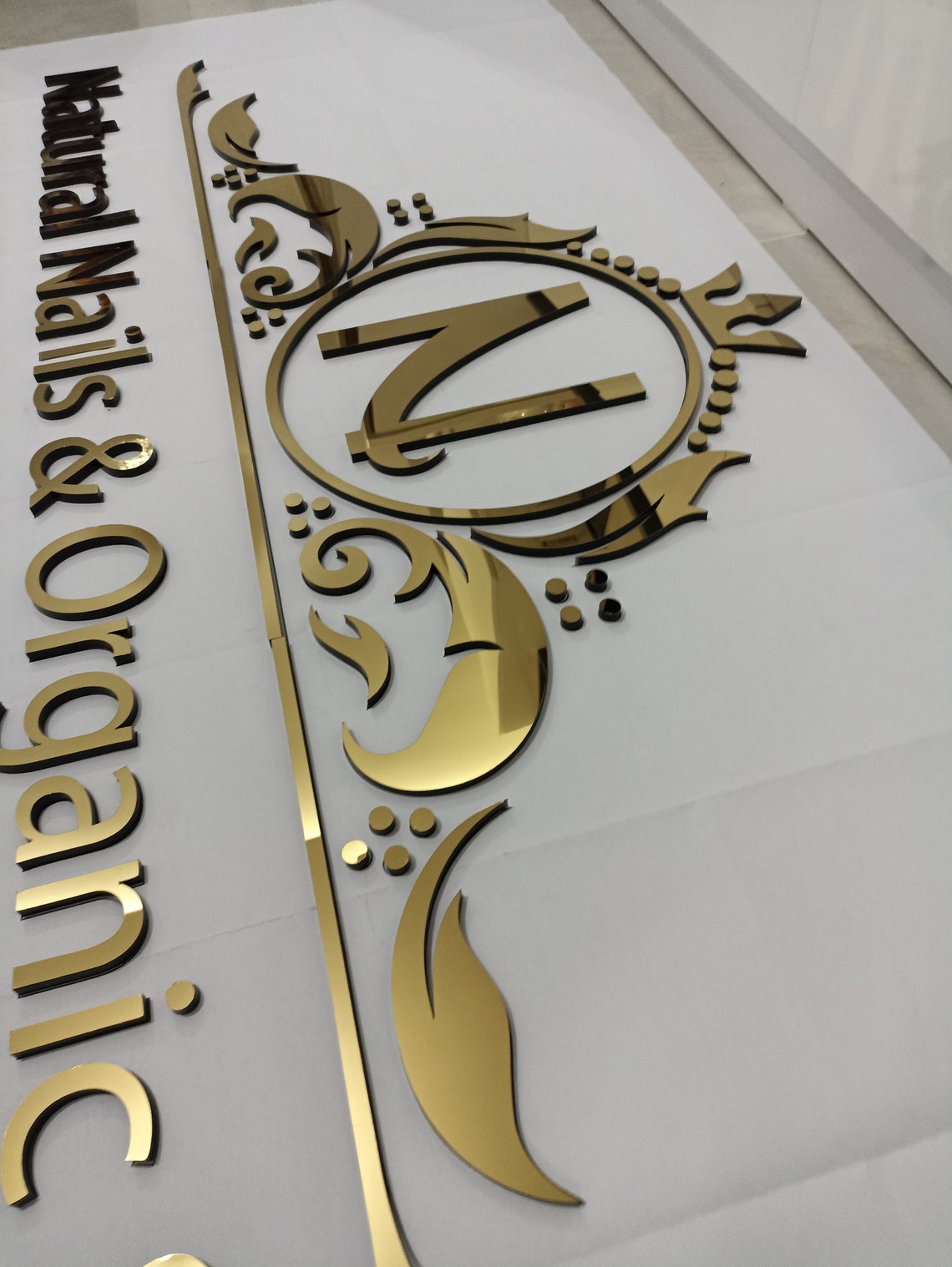 3d Sign 3d Logo Office Gold Sign 3D Gold Sign Business - Etsy