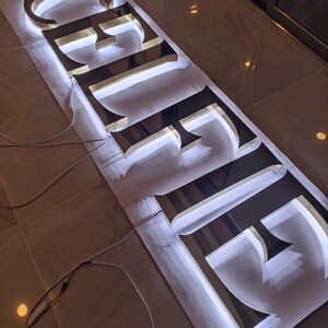 3d Backlit Sign, 3d Logo, 3D Gold Sign, 3D Silver Sign, Business Sign ...