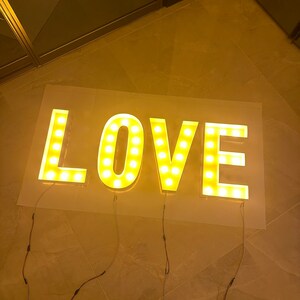 Handcrafted Marquee Letter Sign - Business & Party Decor, Custom ...