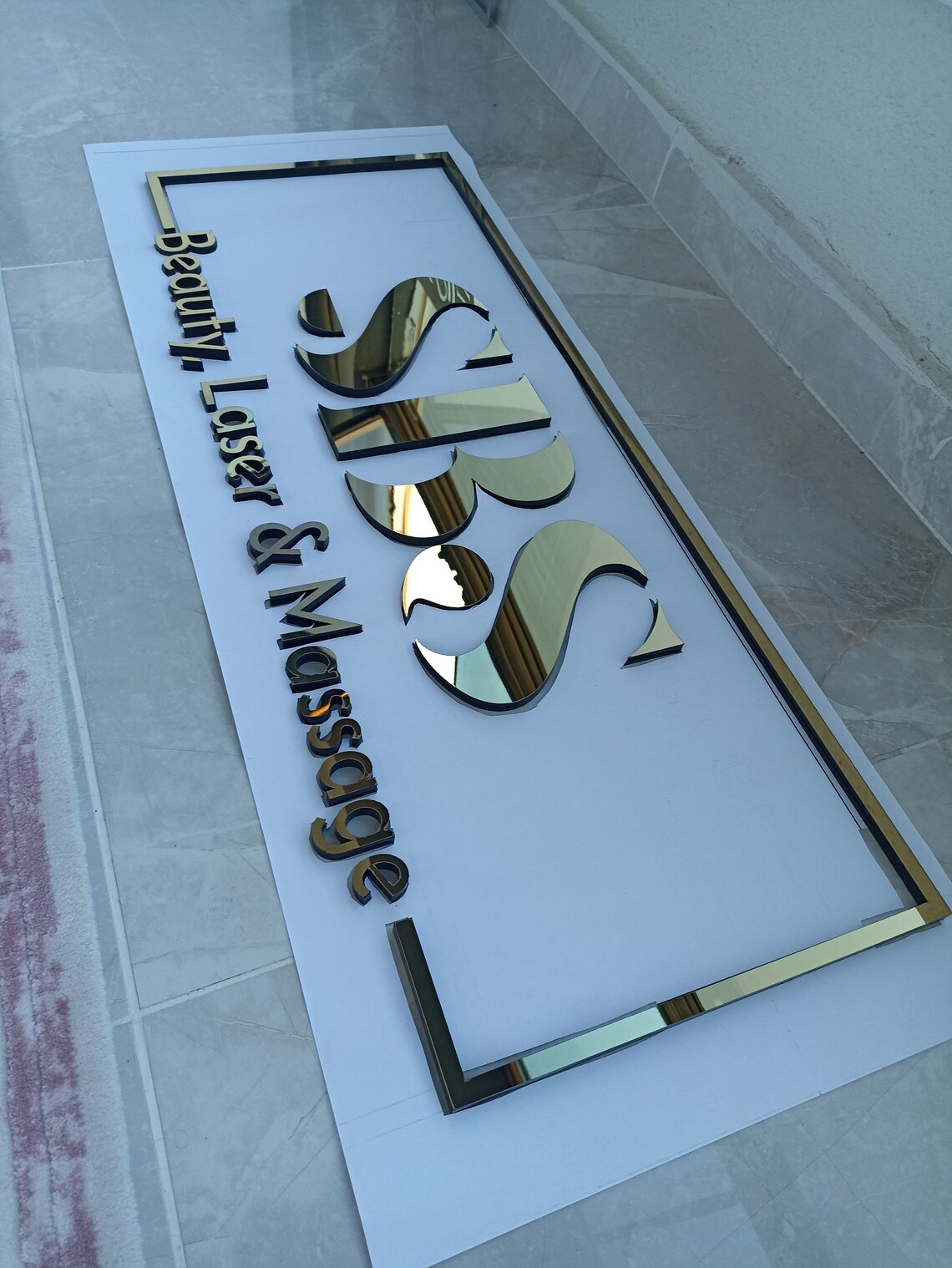 3d Sign 3d Led Backlit Signage 3D Gold Sign Business Sign - Etsy