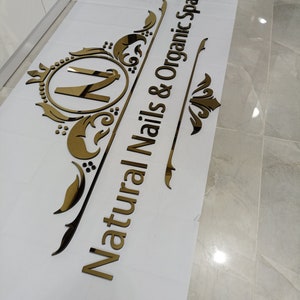 3d Sign, 3d Logo, Office Gold Sign, 3D Gold Sign, Business Sign, 3D ...