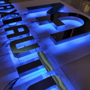 3d Sign | Office Decor | 3D Gold Sign | Business Sign | 3D Lobby Sign ...