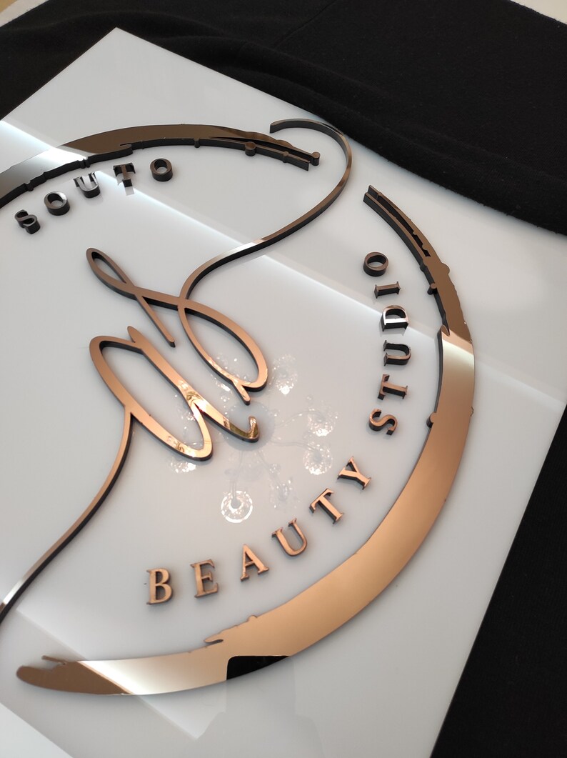 3d Sign Logo Office Decor 3D Gold Sign Business Sign 3D - Etsy