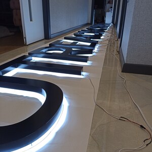 3d Laser Cut Sign |office Decor | Office 3D Led | Business Sign |3D ...