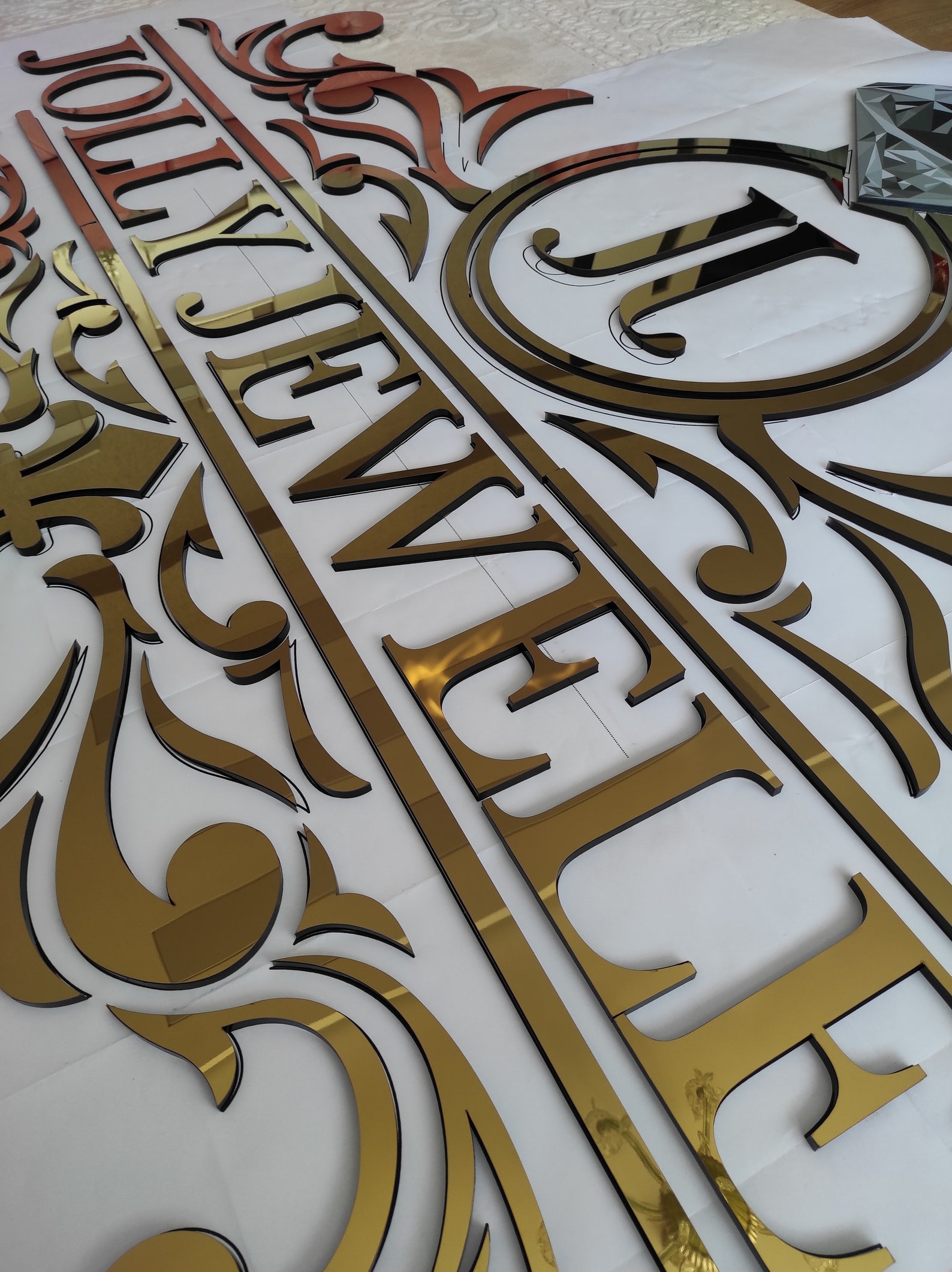 Custom Logo 3D Wall Logo Brushed Gold Sign 3D Logo Office - Etsy