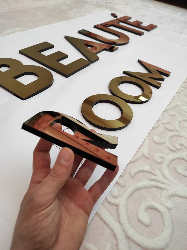 3d Sign Logo Office Decor 3D Gold Sign Business Sign 3D | Etsy