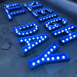 Light up Letters | Metal Marquee | Marquee Lights Words | Marquee ...