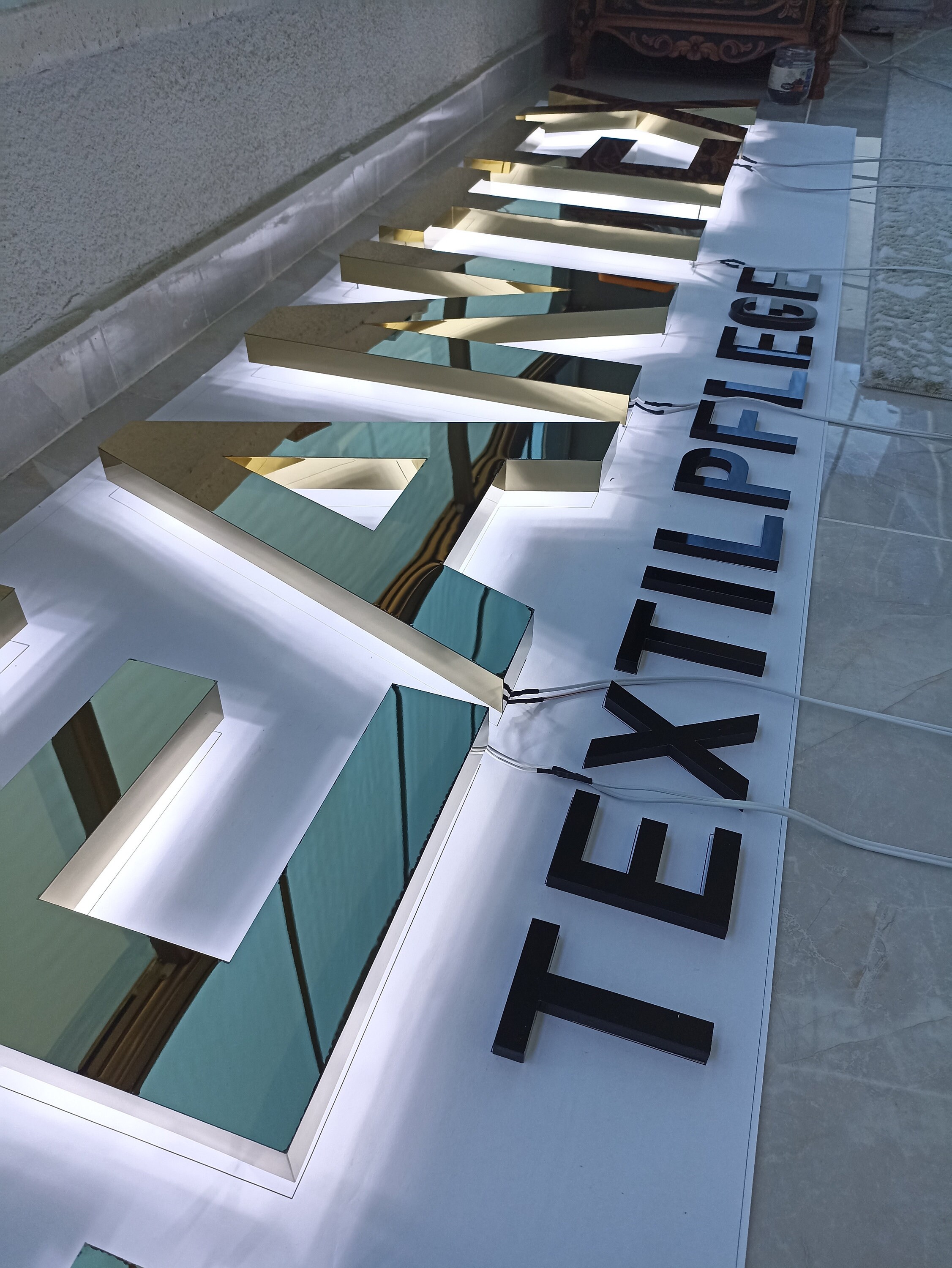 3d Sign Logo Office Decor 3D Gold Sign Business Sign 3D - Etsy