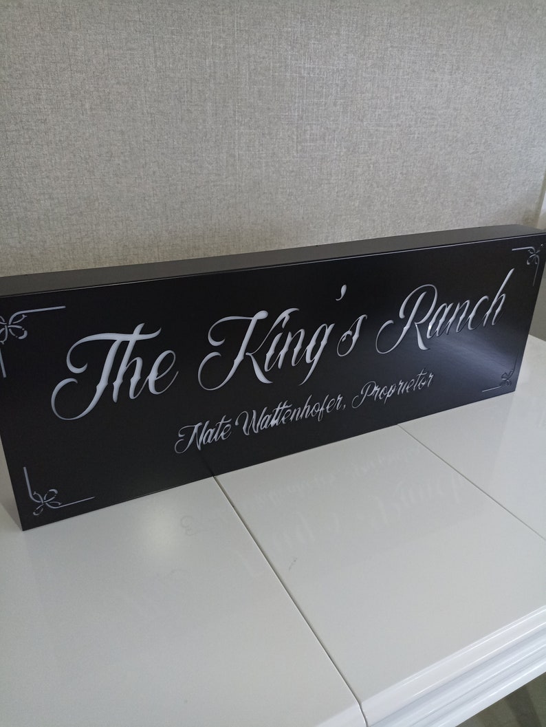 Custom Backlit Sign Office Decor Business Name Sign Metal - Etsy