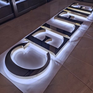 3D Signage, Logo, Office Decor, 3D Gold Sign, Business Sign, 3D Lobby ...