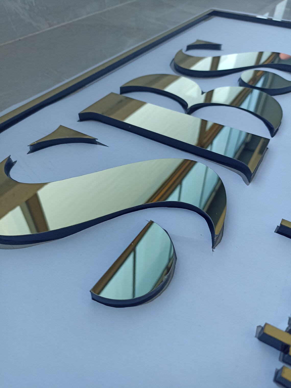 3d Sign 3d Led Backlit Signage 3D Gold Sign Business Sign - Etsy