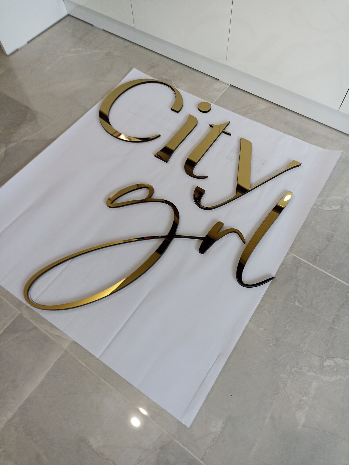 3d Sign 3d Logo Office Gold Sign 3D Gold Sign Business - Etsy