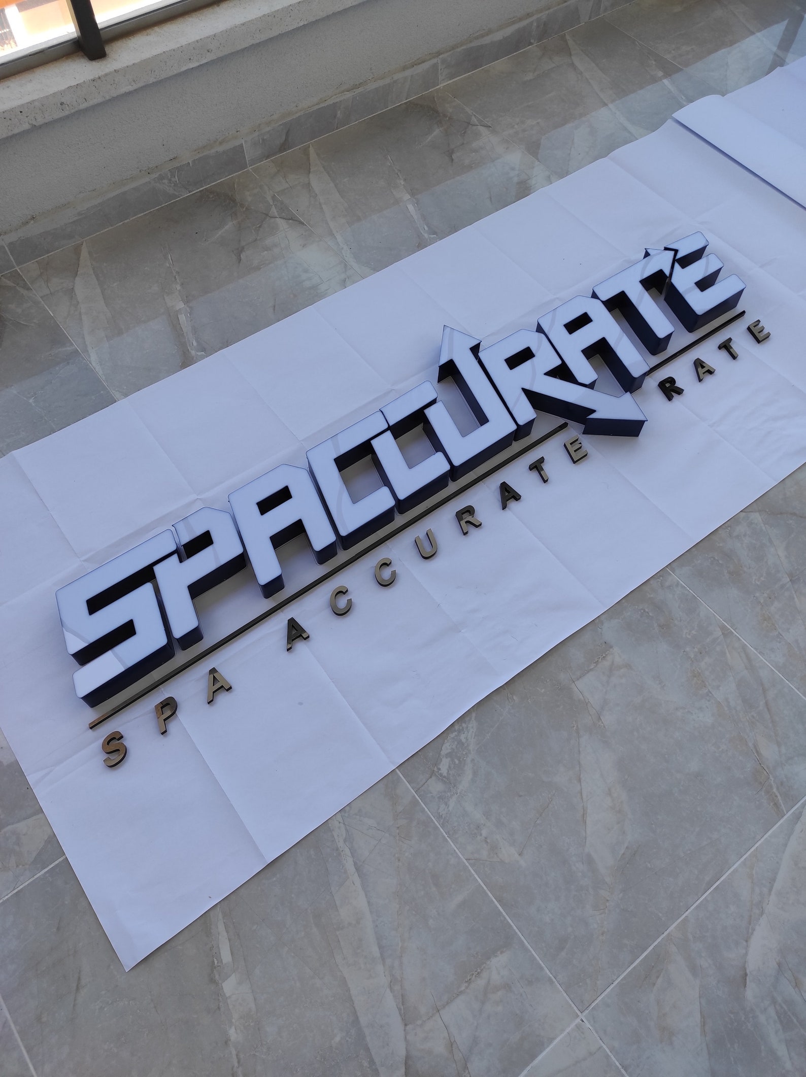 3D Frontlit Letters, 3d Business Sign, Backlit Metal Sign, Lobby Sign ...