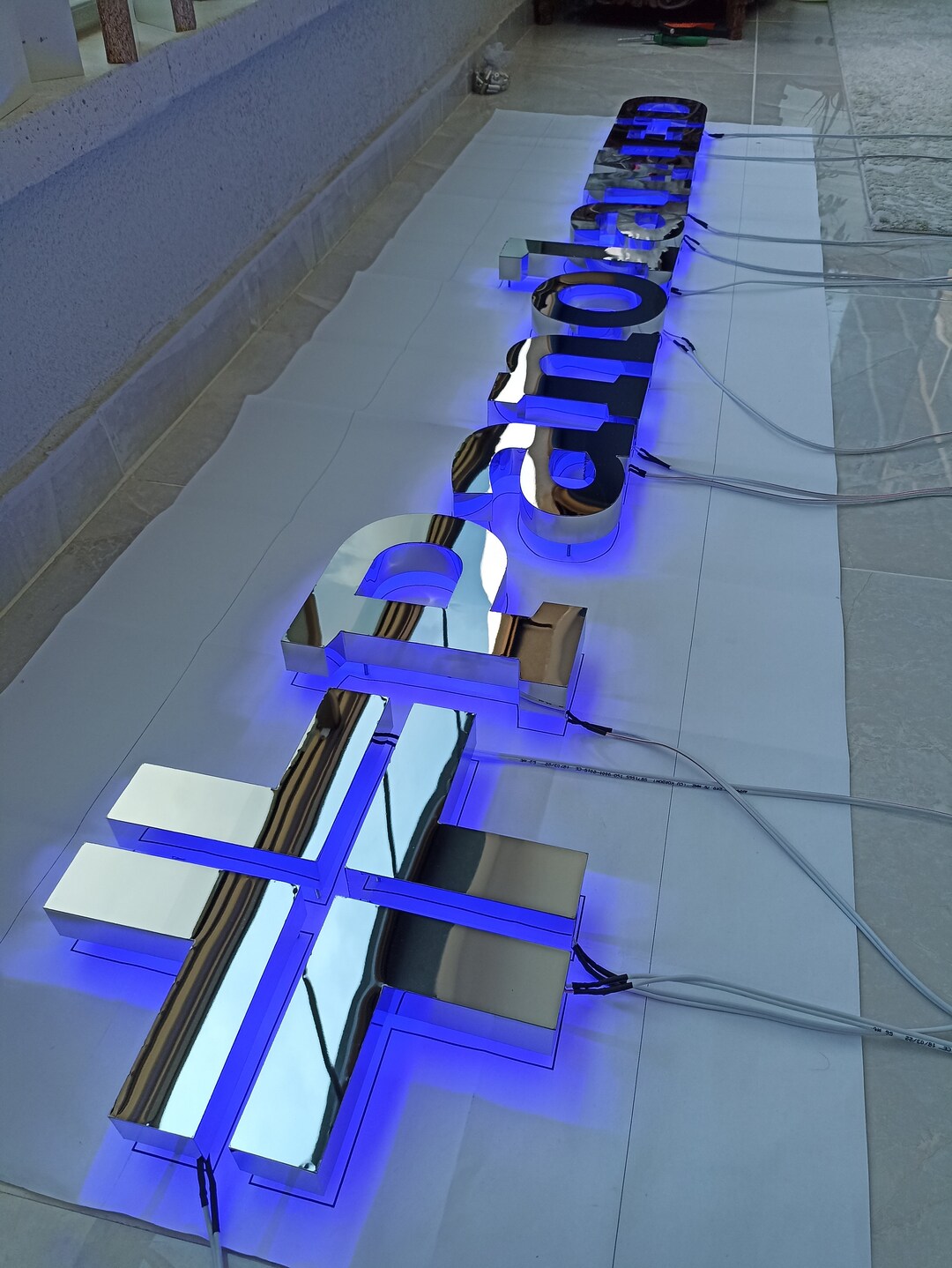 3d Sign, Logo, Office Decor, 3D Silver Sign, Business Sign, 3D Lobby ...