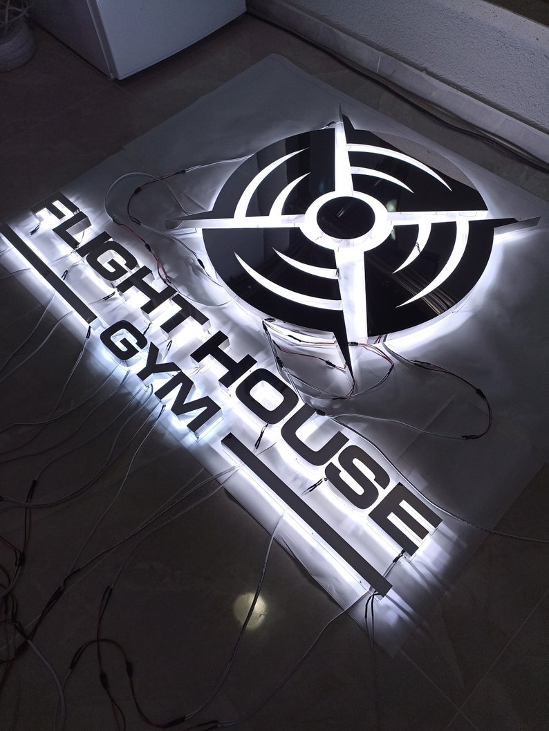 3d Laser Cut Sign |office Decor | Office 3D Led | Business Sign |3D ...