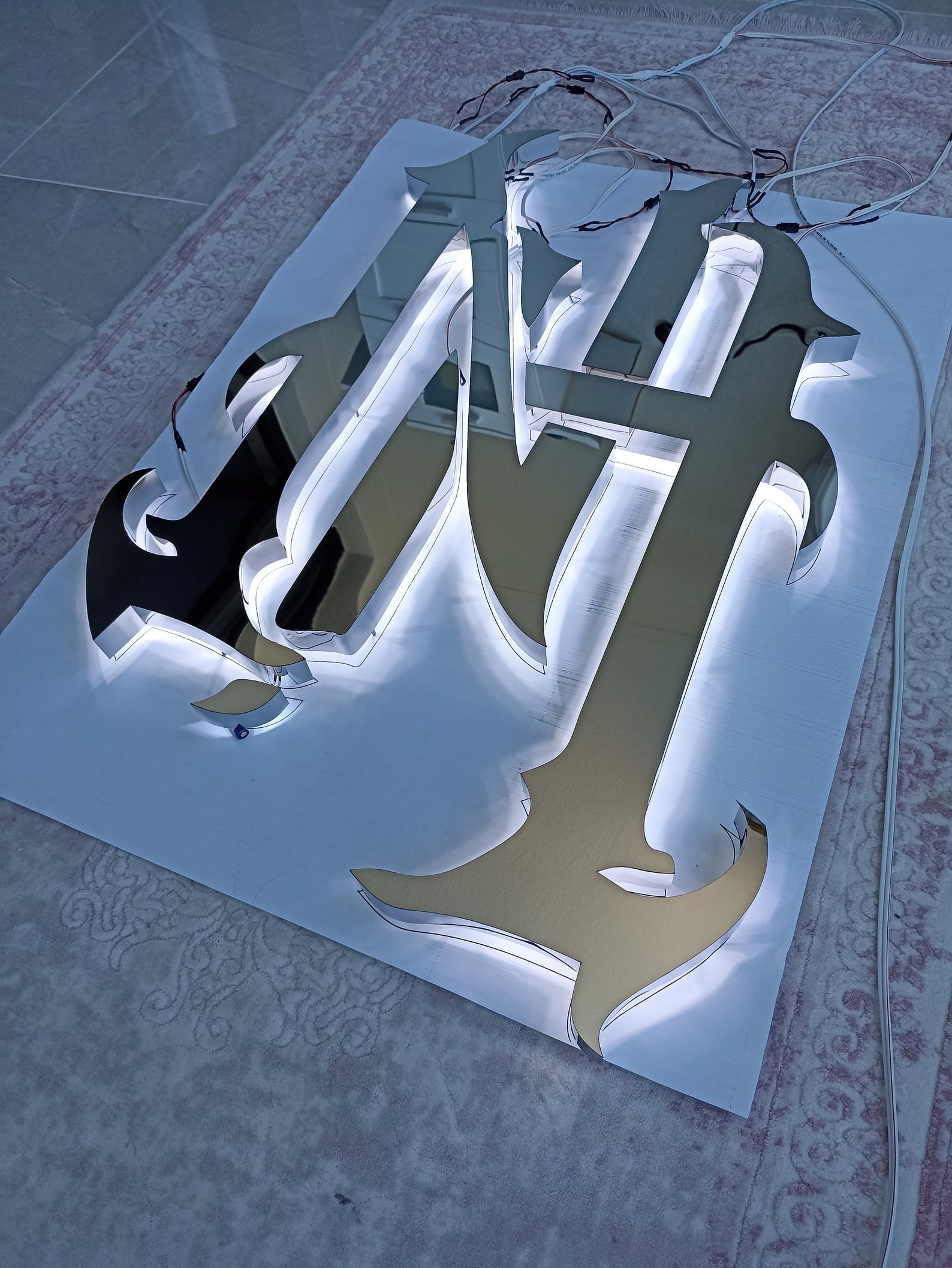 3d Sign Logo Office Decor 3D Silver Sign Business Sign 3D - Etsy