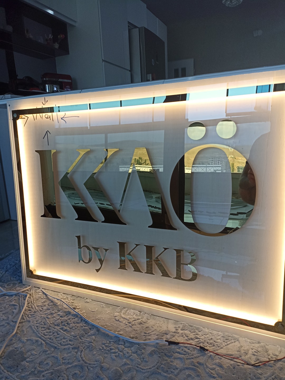 Backlit Sign Custom Business Neon Lights Logo Sign for Business Custom ...