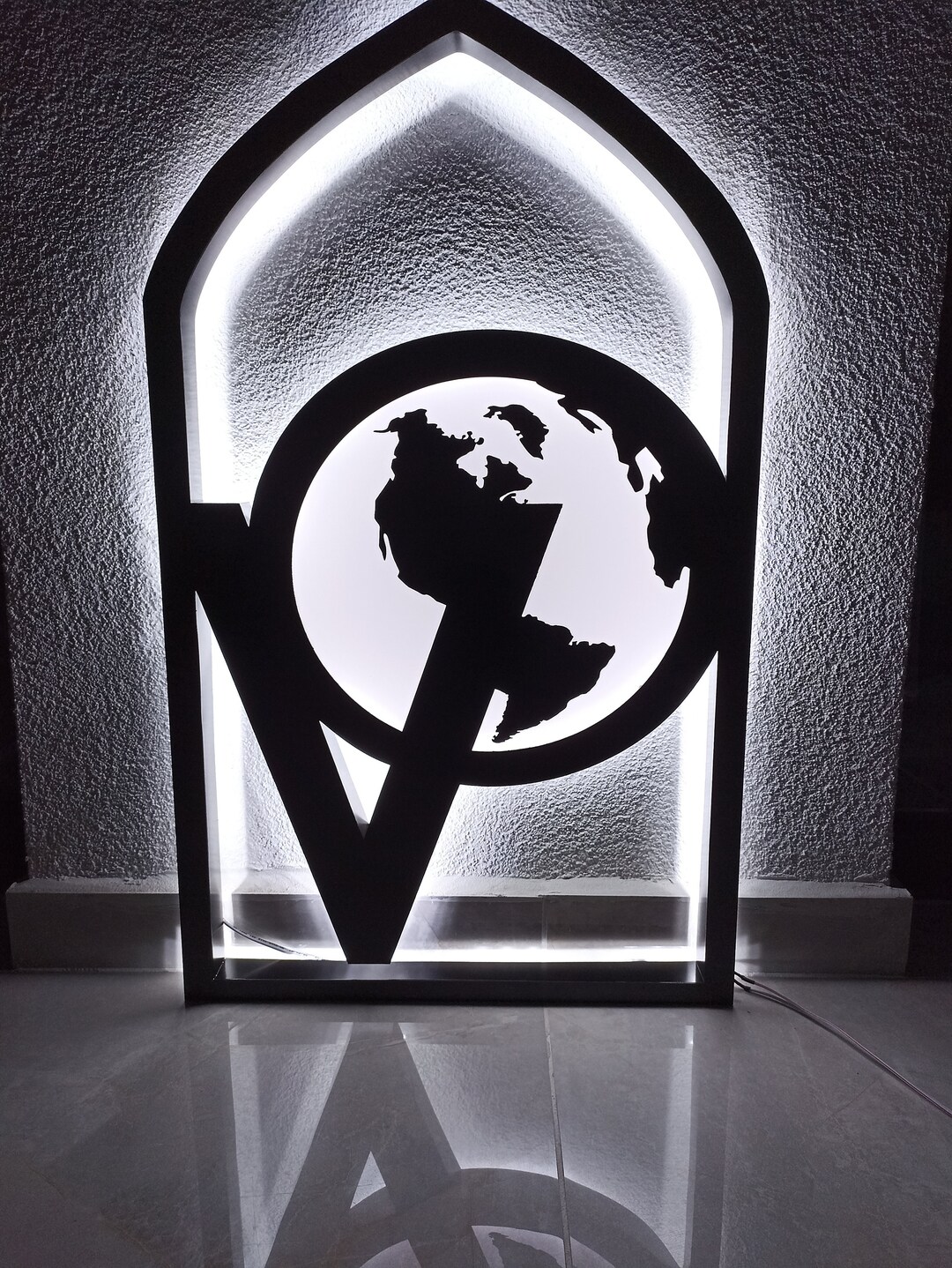 Custom 3D Backlit Sign | Backlit Metal Sign | Backlit Black Logo ...