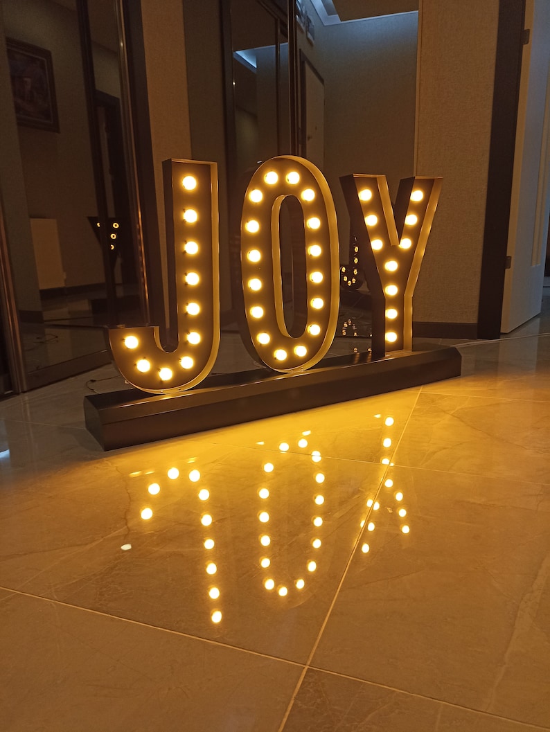 Marquee Letters Decor Marquee Letter Metal Led Logo - Etsy