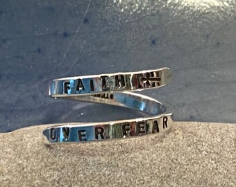 Faith Over Fear Ring - Etsy