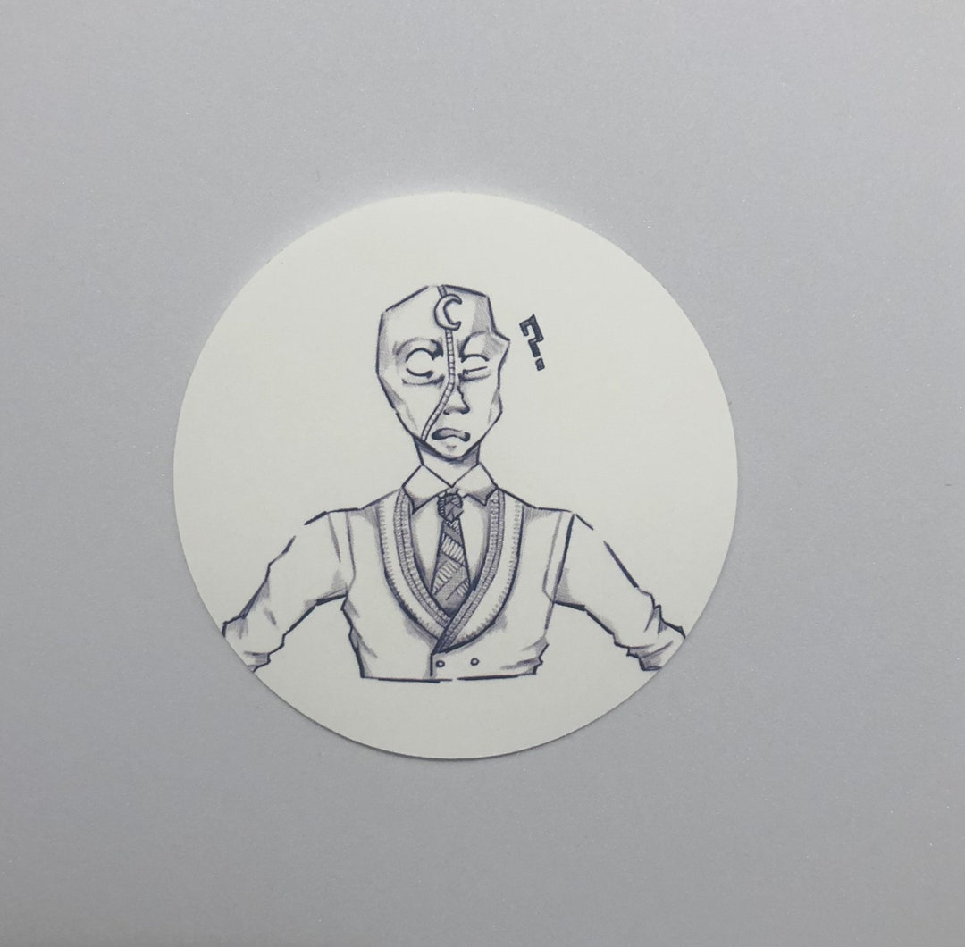 Moon Knight Inspired Mr. Knight Sticker - Etsy