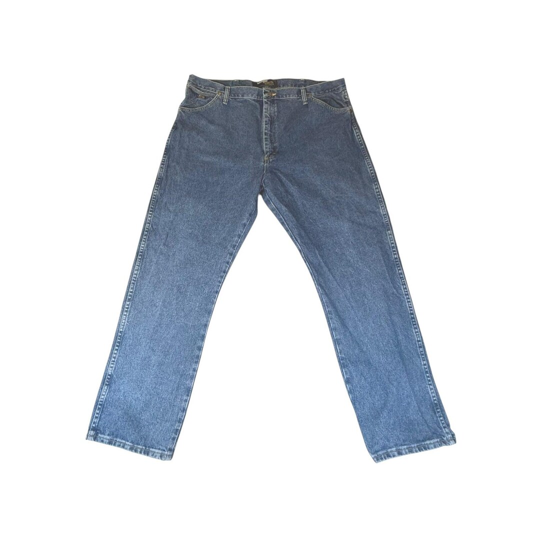 Wrangler George Strait Collection Men's Relaxed Fit Blue Denim Jeans ...