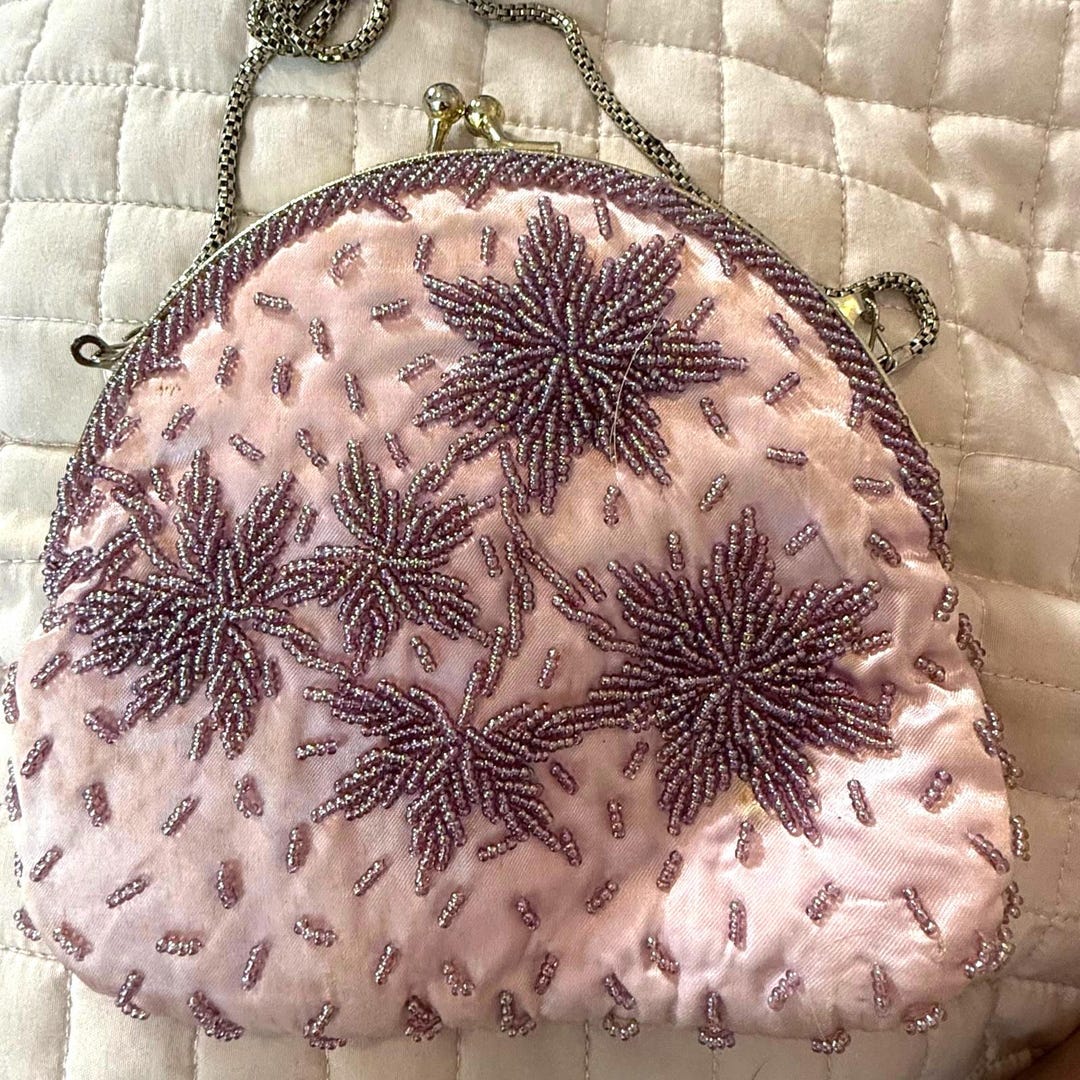 Vintage Walborg Beaded Evening Purse With Chain Strap. Chain Has a Weak ...