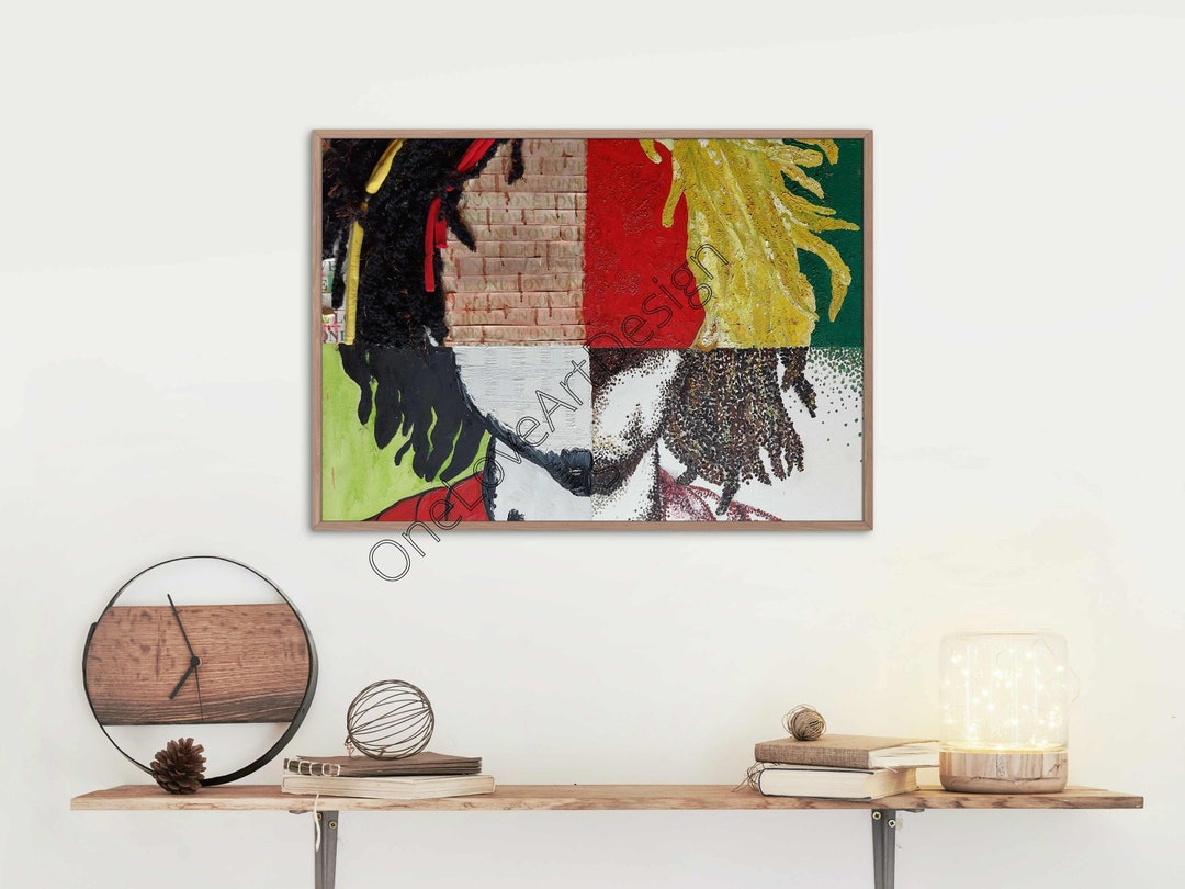 Bob Marley Inspired, Collage Art Print, Digital Download, Wall Decor 48 ...
