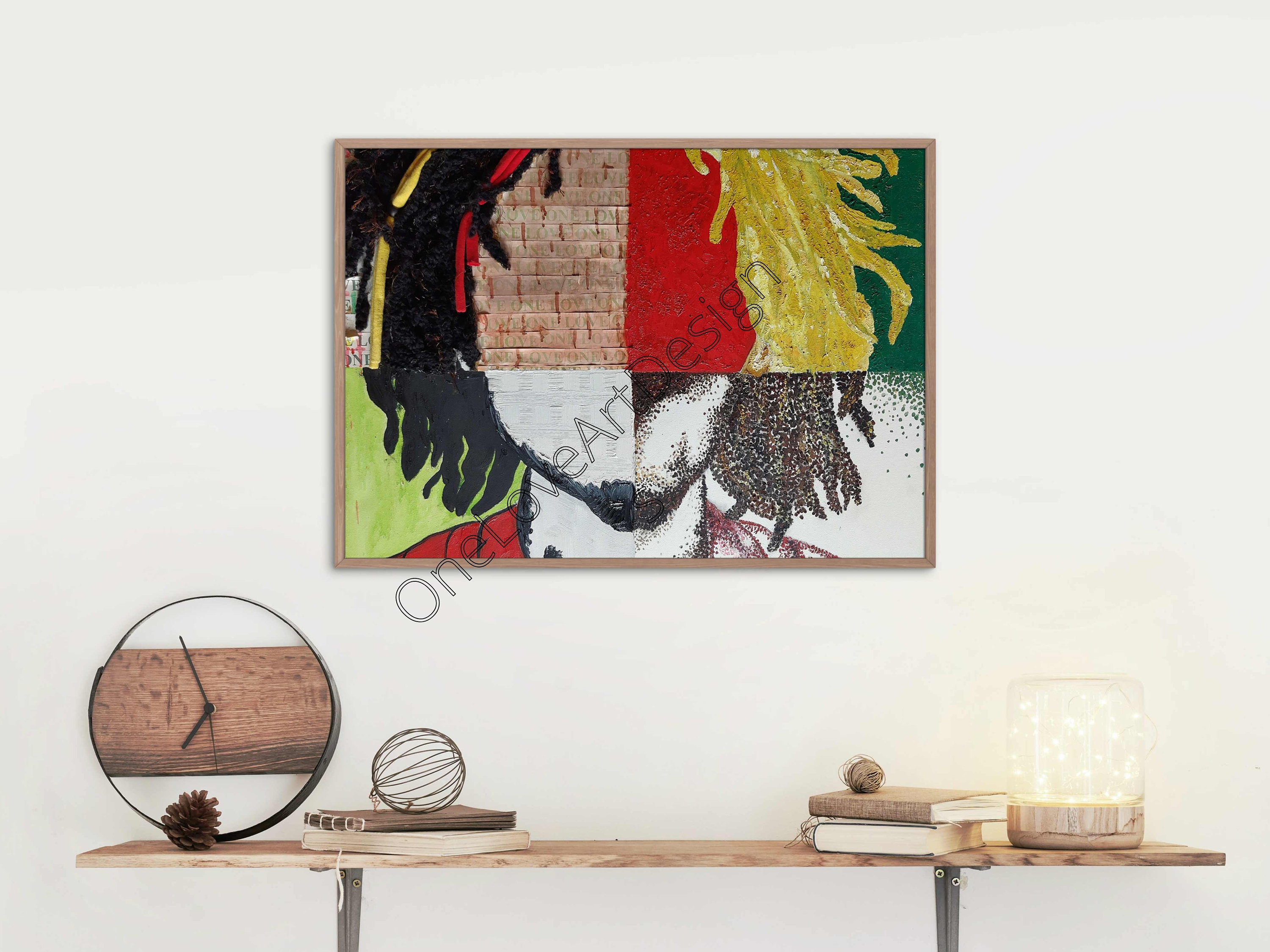 Bob Marley Inspired, Collage Art Print, Digital Download, Wall Decor ...
