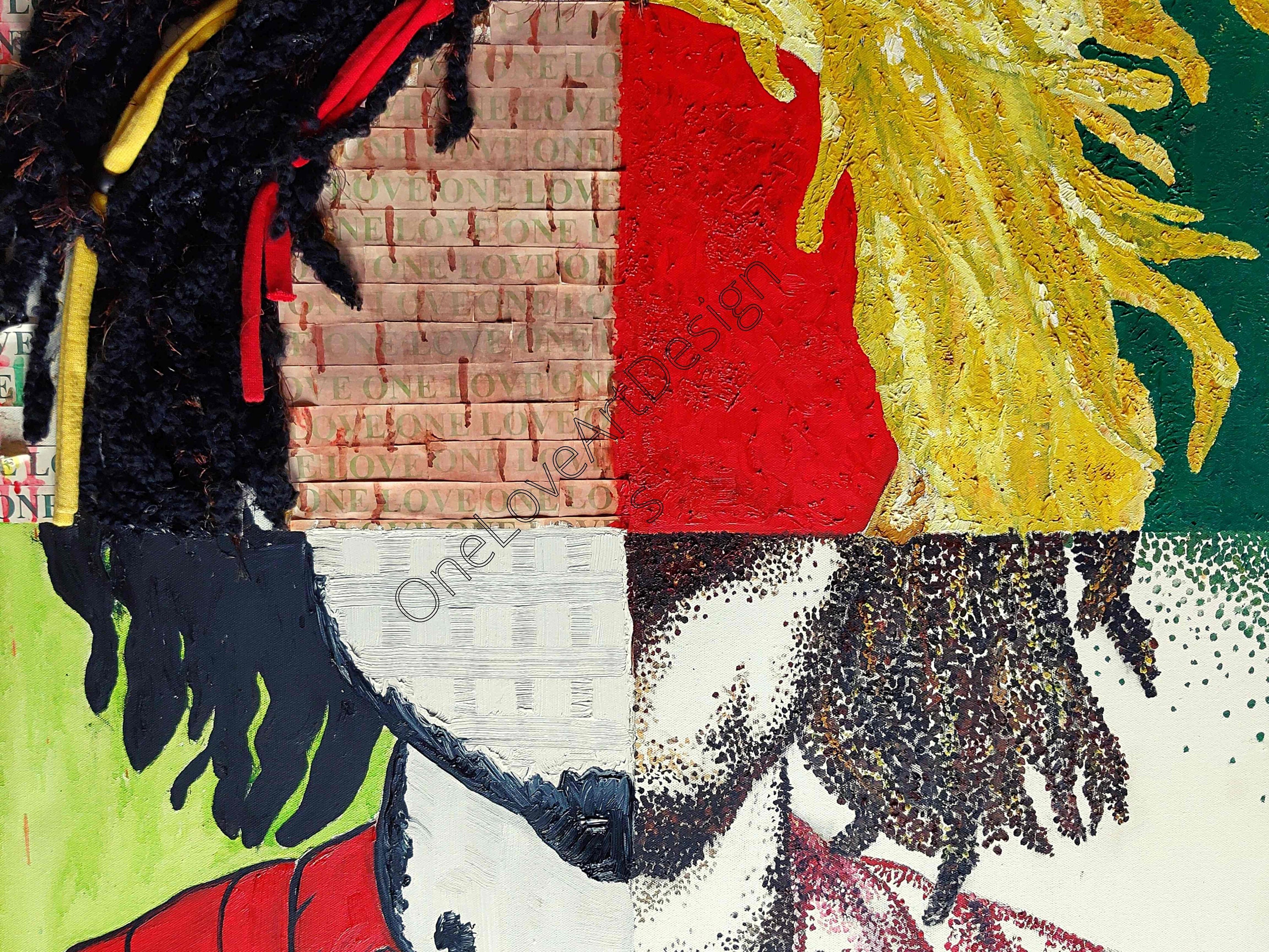 Bob Marley Inspired, Collage Art Print, Digital Download, Wall Decor 48 ...