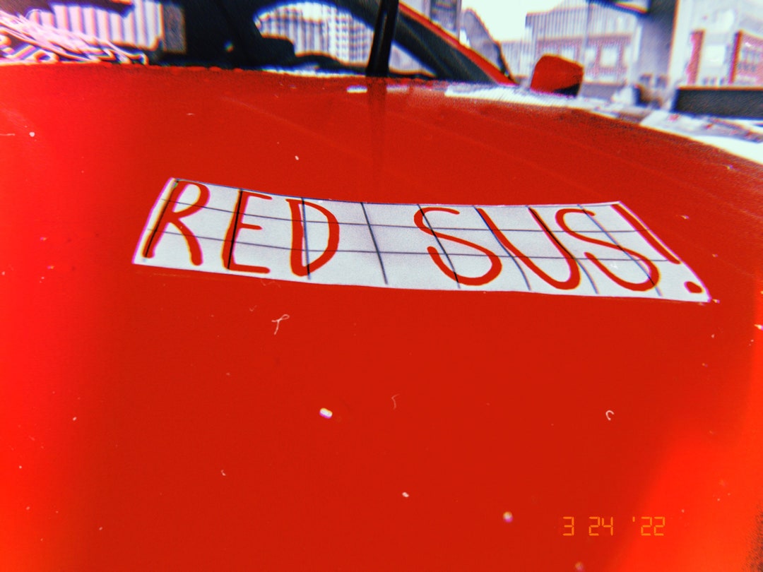 RED SUS Sticker - Etsy