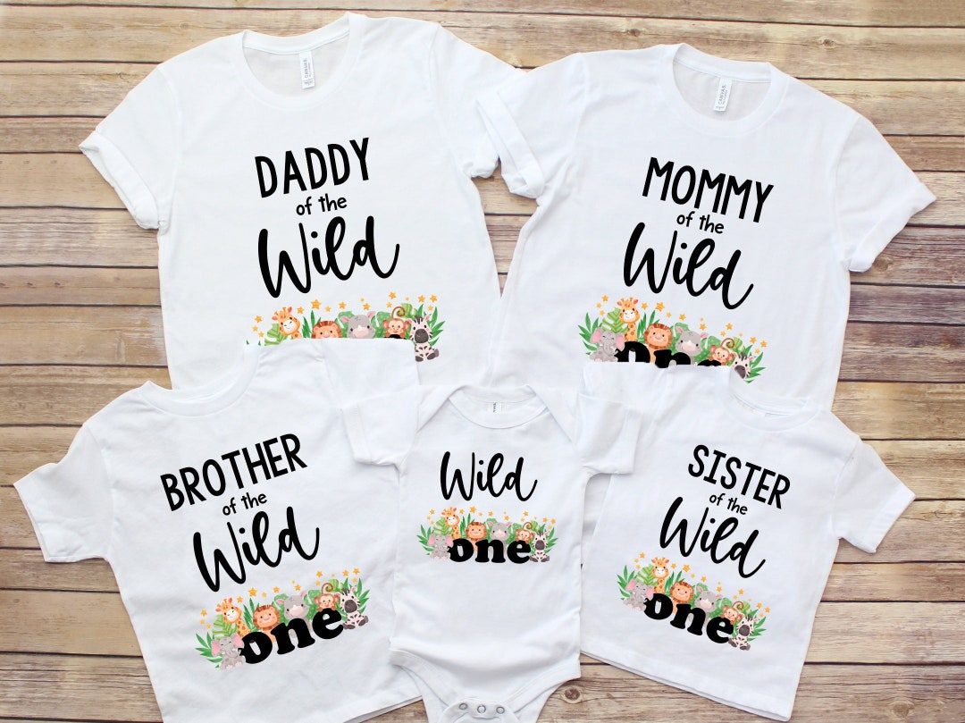 Wild One Family Matching Shirts Wild One Birthday Boywild - Etsy