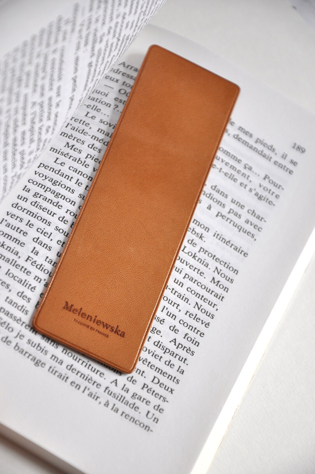 Extra Thin Natural Leather Bookmark - Etsy