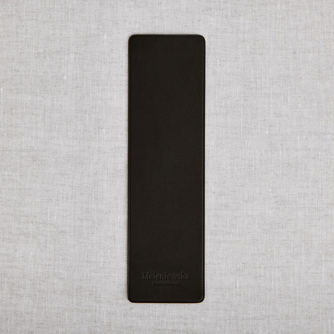 Extra Thin Black Calf Leather Bookmark - Etsy