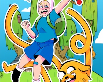 Adventure Time Poster, Adventure Time Vintage, Retro Art, Adventure ...