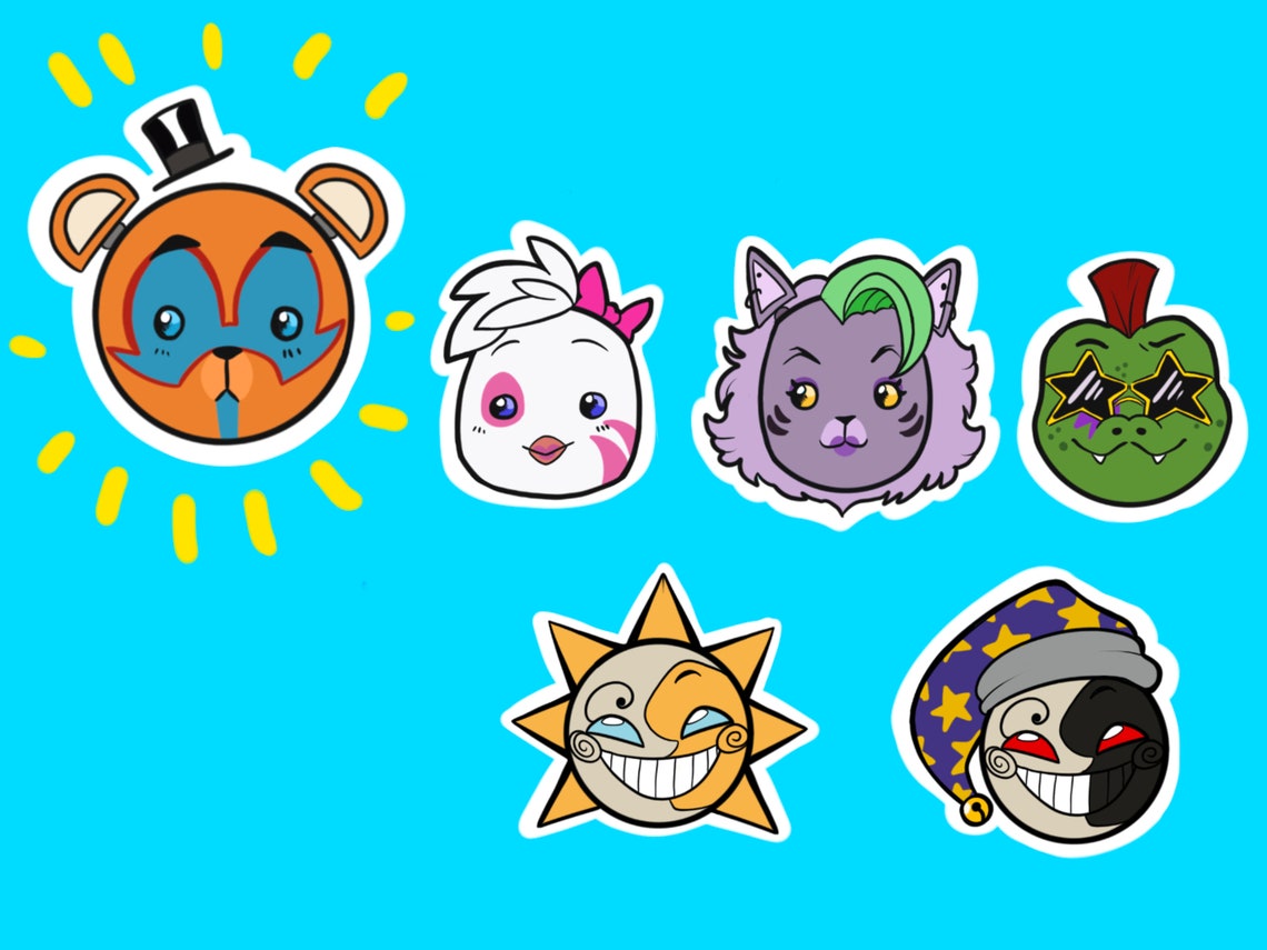 FNAF Security Breach Stickers - Etsy
