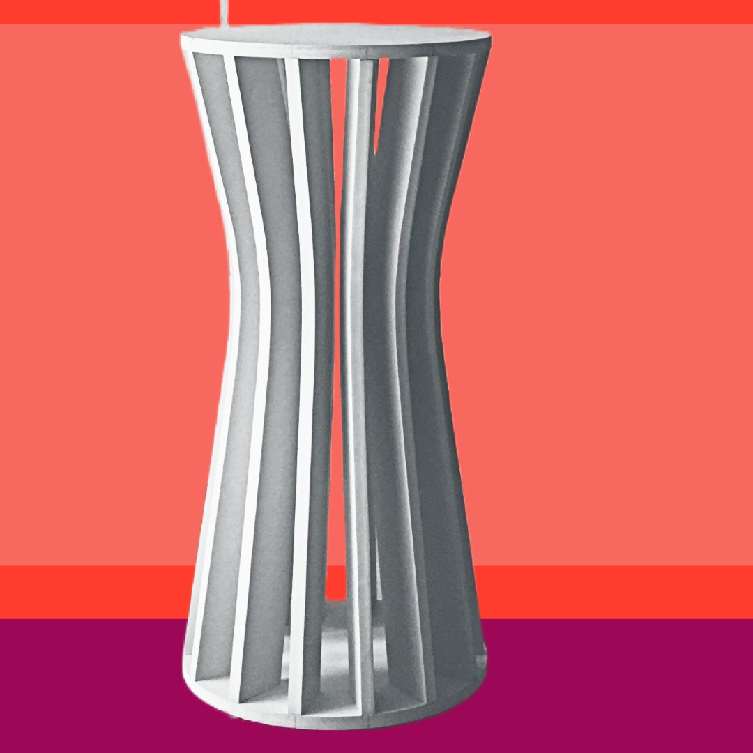 Slatwall Ripple Pedestal,round Plinth Table,for Art Display , Pickup ...