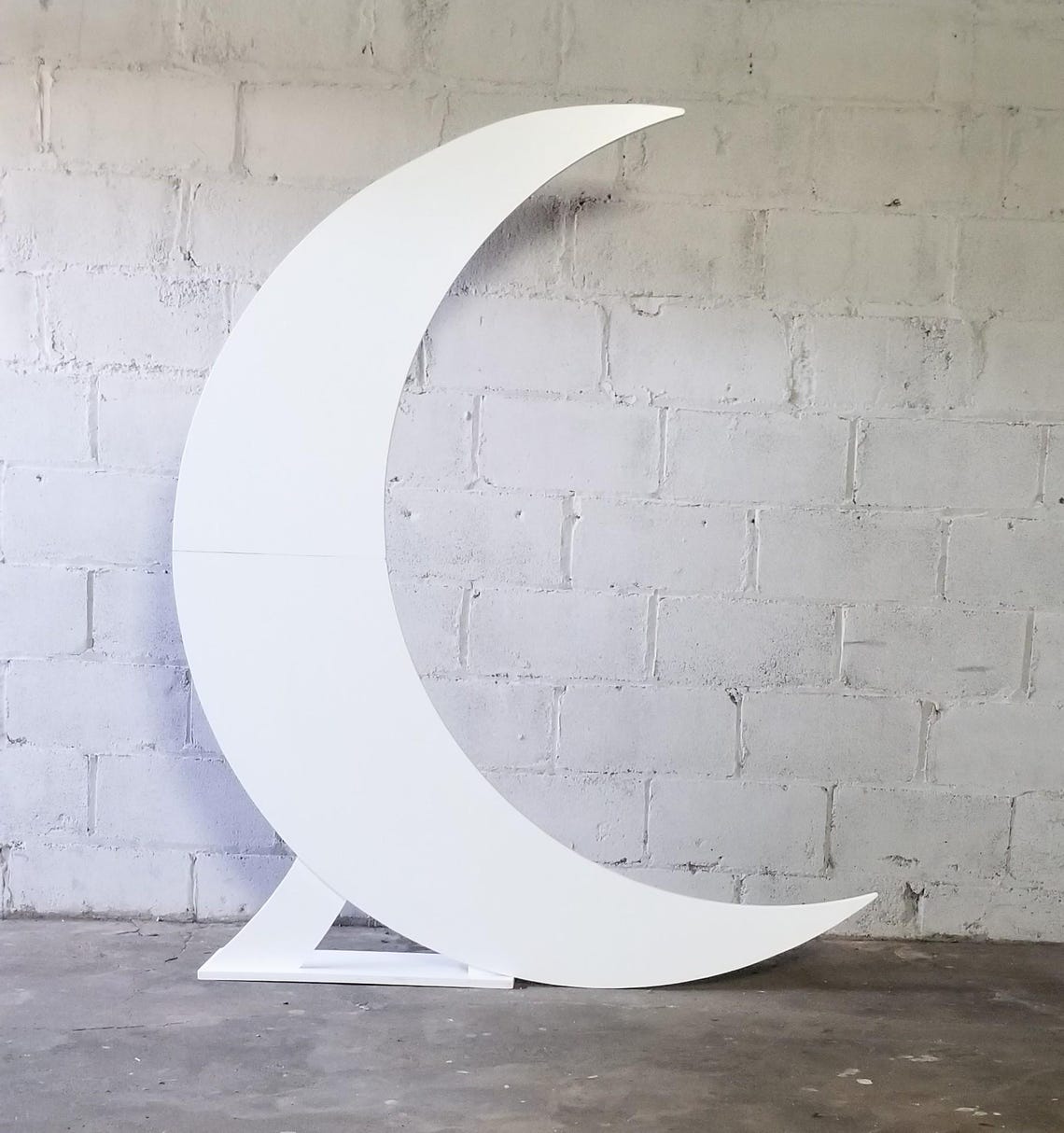Beautiful Crescent Moon Set —crescent Moon in 2 Parts With Two Real ...