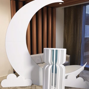 Beautiful Crescent Moon Set —crescent Moon in 2 Parts With Two Real ...