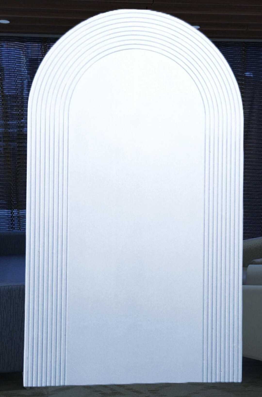 Folding Ripple Arch 4ft X 7 Ft Ripples on Edges and Plain in Middle for ...