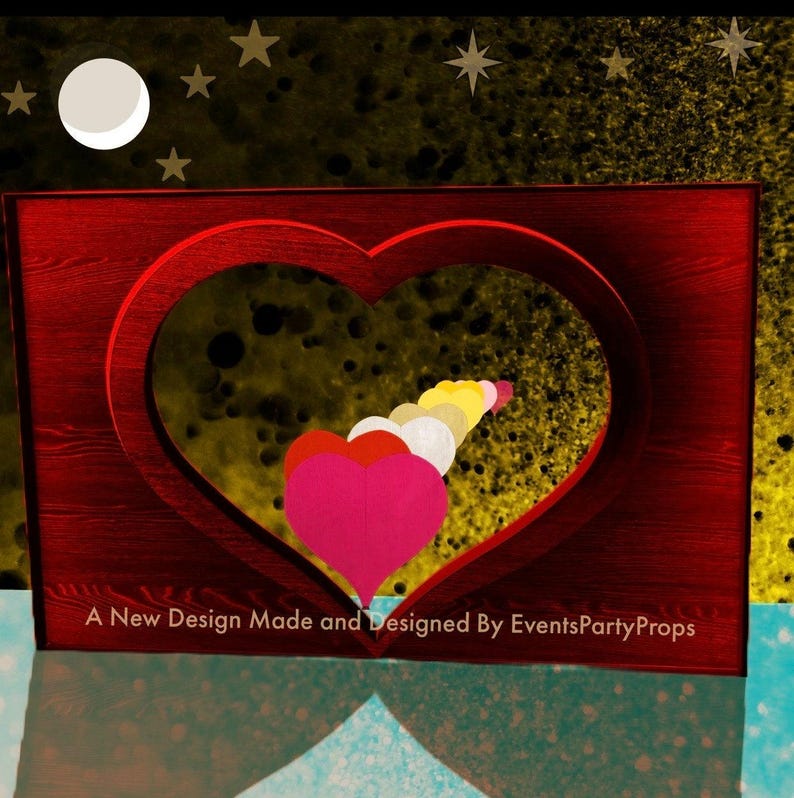 Heart Shaped 3d Arch Wedding Arch 8 Ft Heart Backdrop Valentines Day ...