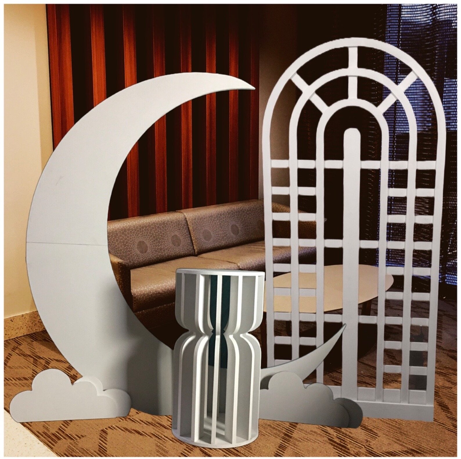Beautiful Crescent Moon Set —crescent Moon in 2 Parts With Two Real ...